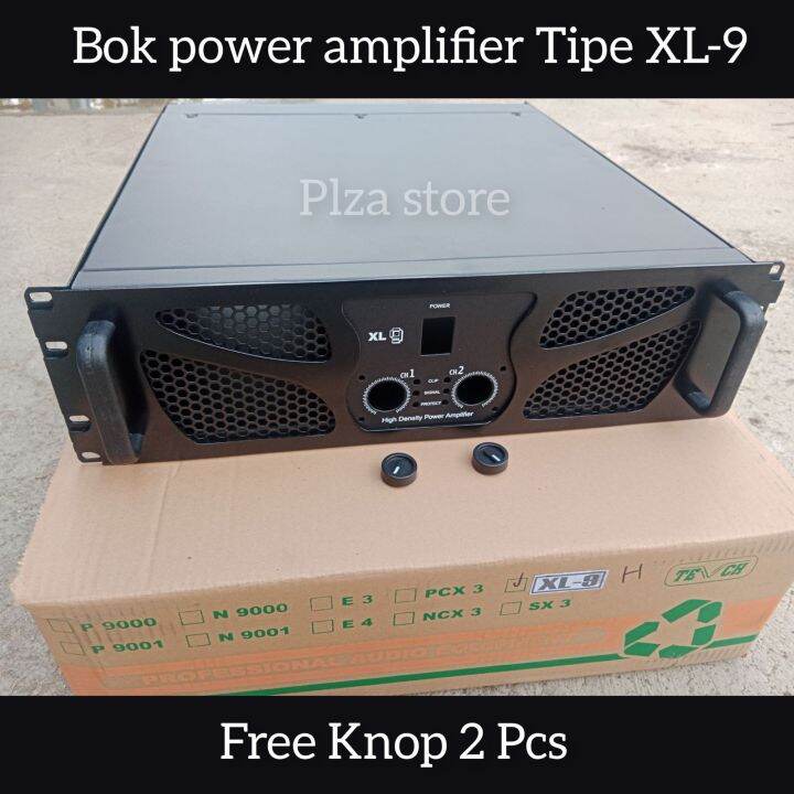 Bok power amplifier XL-9 New 2 chanel Ukuran 3U bahan plat besi tebal Box power tipe XL-9 baru ...