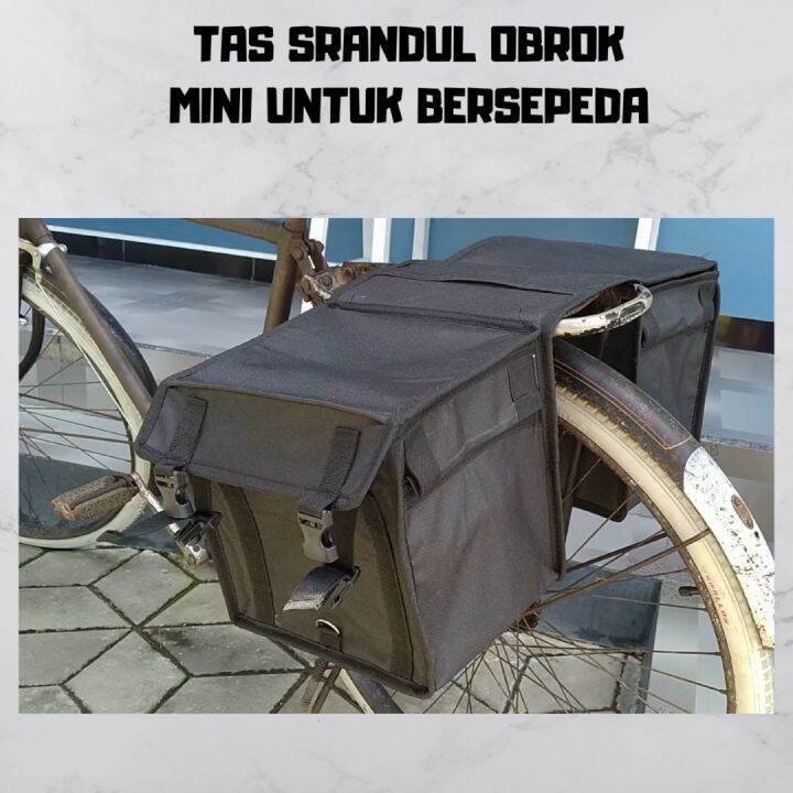 TAS BELANJA TAS OBROK SRANDUL UNTUK BERSEPEDA SIMPLE MUDAH DIPAKAI ...