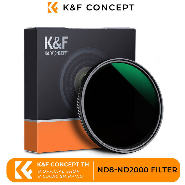 K&f Concept ND8-ND2000 filter (3-11stop) ตัวกรอง ND ตัวแปร ความหนาแน่นเป็นกลาง เคลือบหลายชั้น ...