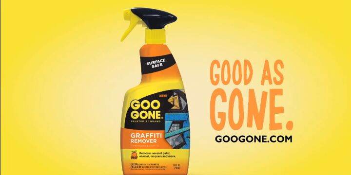 Goo Gone Graffiti Remover Spray Bottle, 24 oz. removes latex, acrylic ...