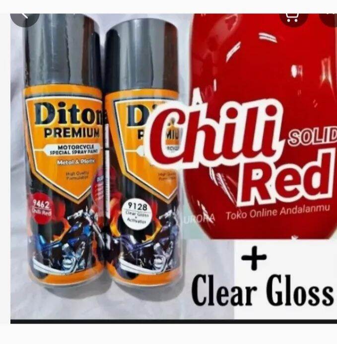 Paket Hemat Pilok Pylox Diton Premium Chili Red Merah 9462 + Clear ...