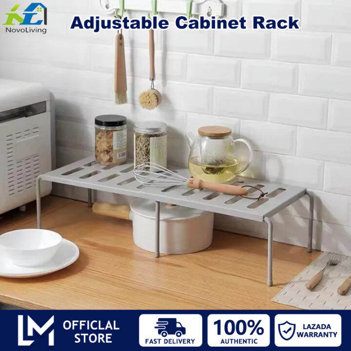 Novoliving Kitchen Storage Rack MultiFunction Retractable Shelf Desktop ...