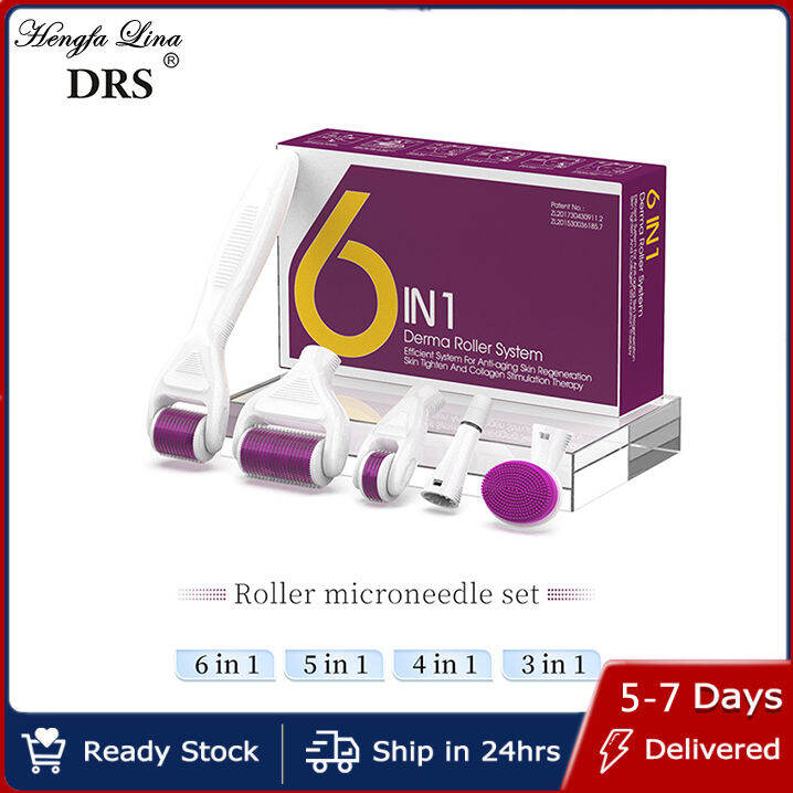 DRS Derma Roller Kits 4 in 1 Dermaroller Skin Rejuvenation Meso Therapy ...