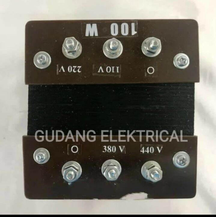 Trafo / Travo Step Up Step Down Isolasi 380V 440V Ke 220V 110V 100wat ...