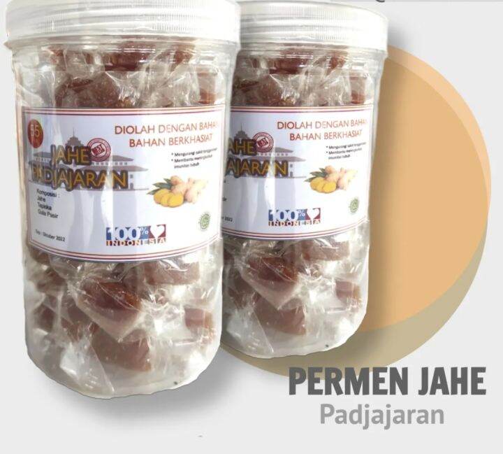 Permen jahe isi 55 pcs // jajan sehat // permen jahe padjajaran ...