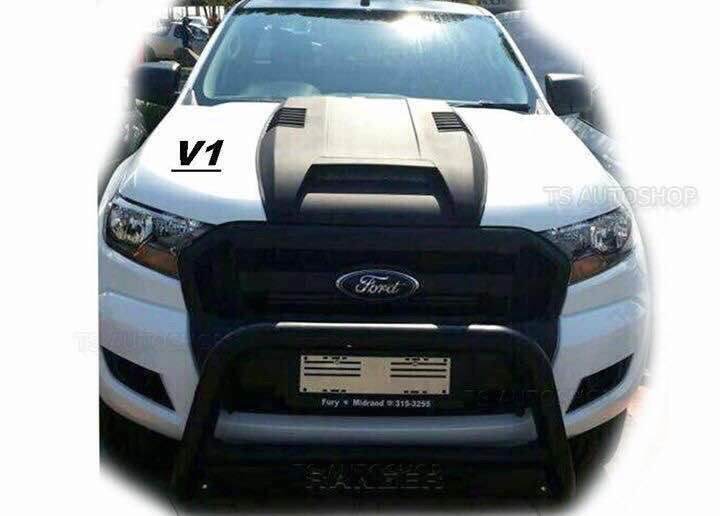 Ford ranger t7 t8 front bonnet scoop scope hood cover bonet bodykit ...