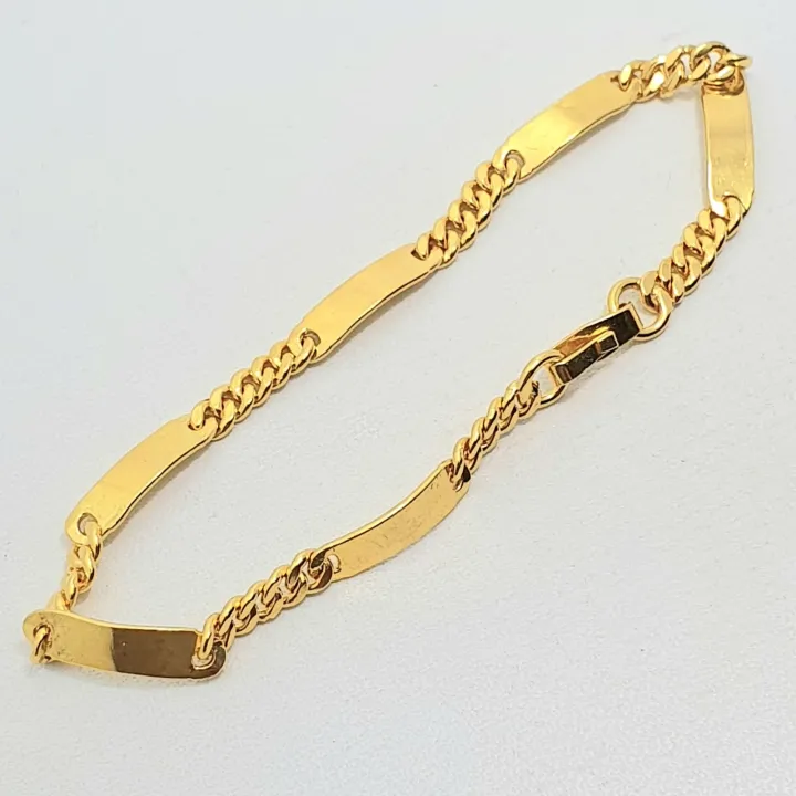 Gelang Emas Muda Model Rante Plat 5 Gram | Lazada Indonesia
