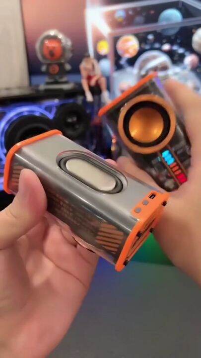 BYZ Cyberpunk Bluetooth Speaker Transparent Mecha Bluetooth Audio 360 ...