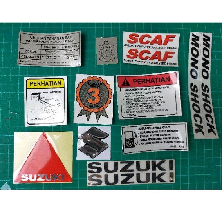 sticker set rangka satria lumba / stiker set rangka satria / variasi ...