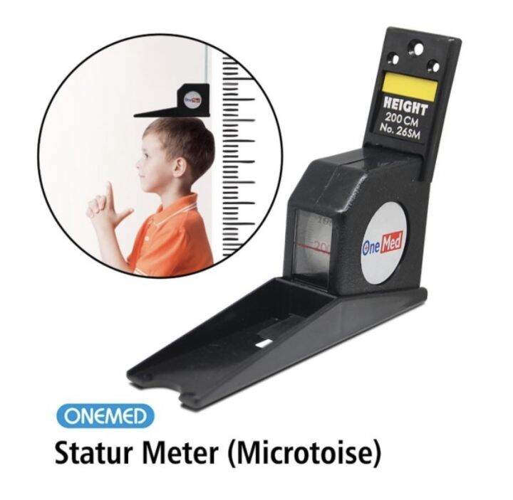 alat pengukur tinggi badan / alat ukur tinggi badan di dinding tembok ...