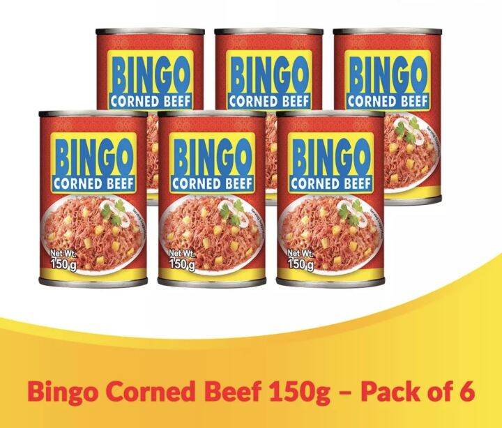 BINGO Corned Beef 150g - Set of 6 | Lazada PH