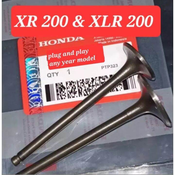 XR200 XLR200 ENGINE VALVE SET GENUINE XR 200 XLR 200 | Lazada PH