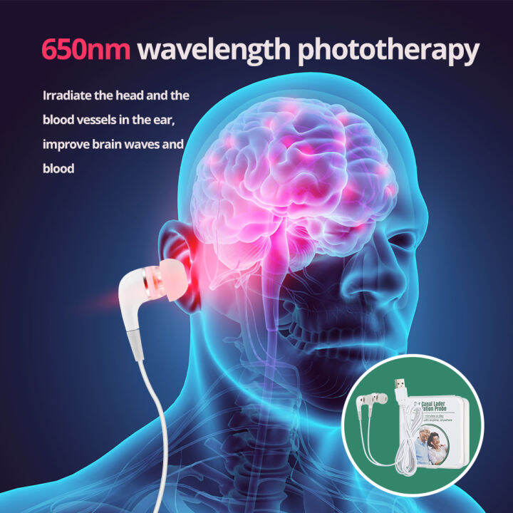 Tinnitus Ear Therapy 650nm Wavelength Earplug Otitis Nose Rhinitis ...
