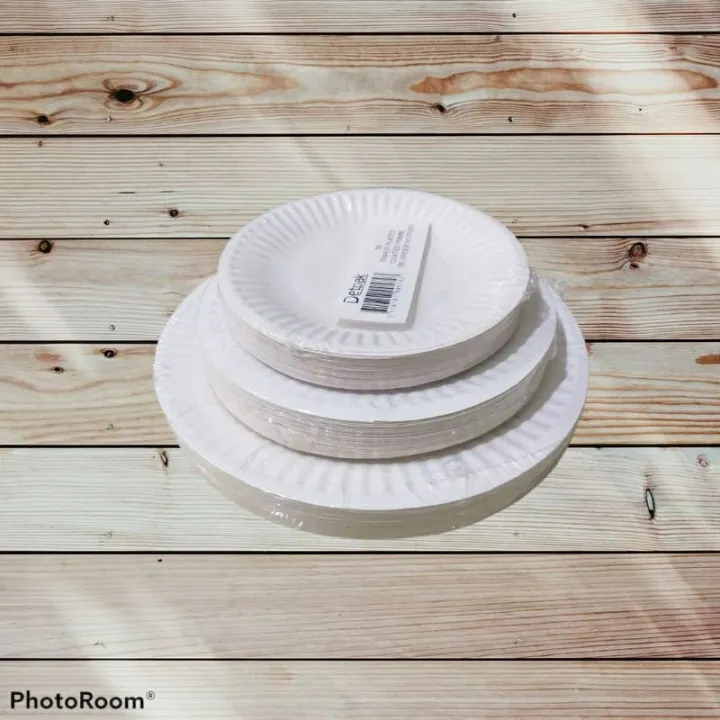 COD Genara Paper Plate Piring Kertas Merk DETPACK Food Grade Warna ...
