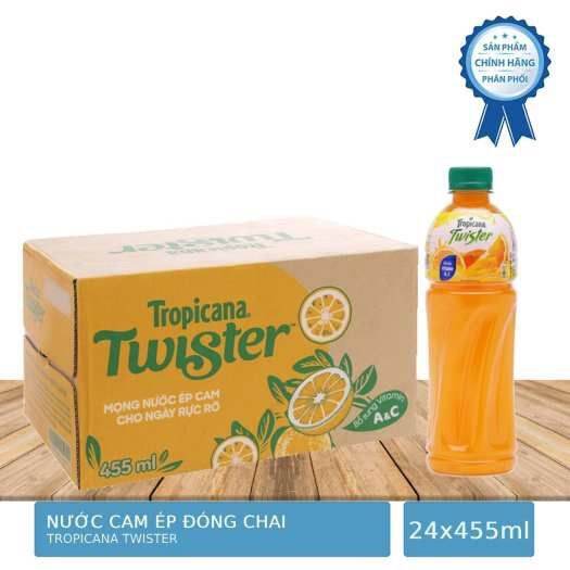 THÙNG 24 CHAI CAM ÉP TWISTER TROPICANA x 455ml | Lazada.vn