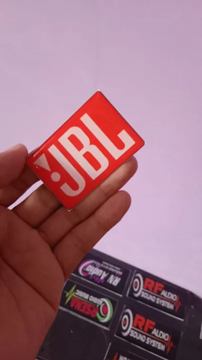 Emblem logo sound system JBL merah dan hitam | Lazada Indonesia