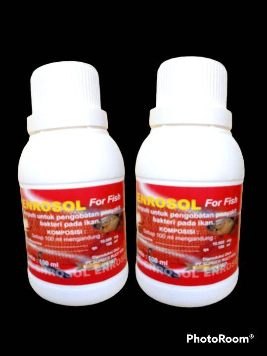 Obat Ikan Lele, Nila, Mas, Patin, dan ikan ENROSOL for fish 100 ml ...