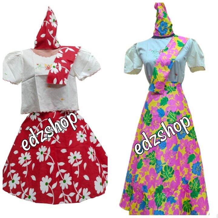 kimuna set (KIDS TO ADULT)costume buwan ng wika | Lazada PH