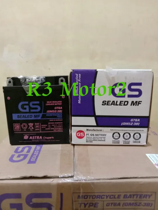 AKI Kering GS ASTRA Gm5z-3b MF ORIGINAL ACCU Mio Supra grand . ORI ASTRA OTOPARTS | Lazada Indonesia