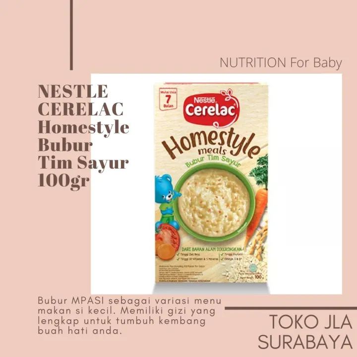 NESTLE CERELAC Homestyle Bubur Tim Sayur 100gr | Lazada Indonesia