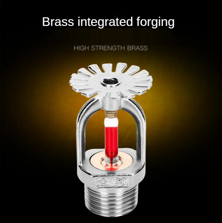 68℃ Fire Extinguishing System Protection Fire Sprinkler Head Upright ...