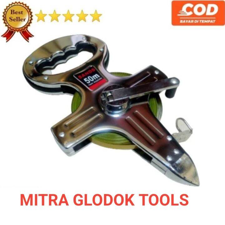 Meteran gulung panjang 50 meter meteran roll gulung sands 50 meter ...