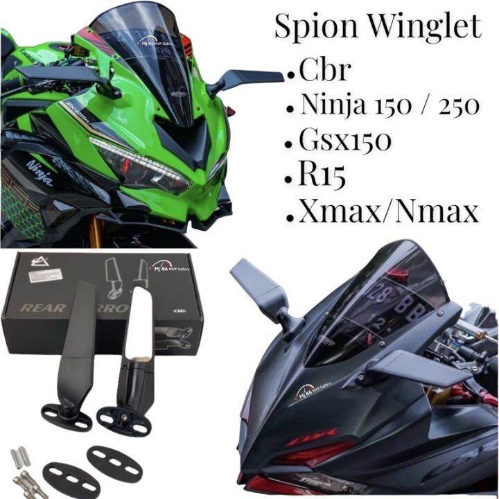 Spion Winglet Stealth Full Cnc Spion Zx 250 Universal Ninja, R15, R25 ...