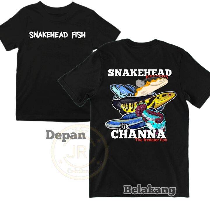 Kaos ikan channa anak Predator Fish Indonesia Snakehead Baju Pecinta ...