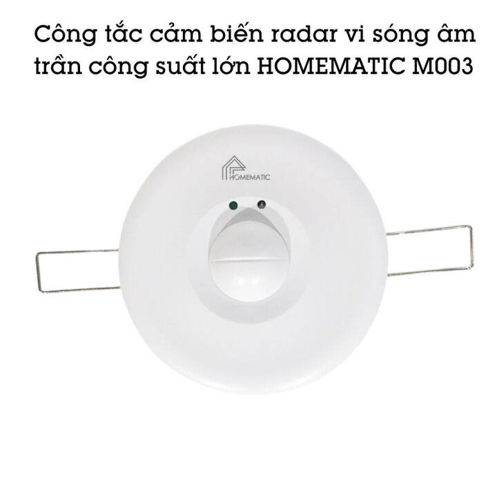 Công tắc cảm biến radar vi sóng âm trần công suất lớn Homematic M003 ...