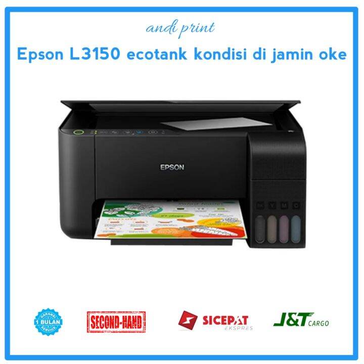 Printer Epson L3150 Ecotank | Print scan copy Wifi | Tinta baru Nozzle ...