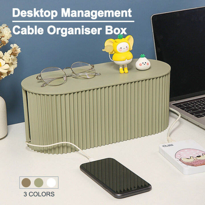 Specool® Desktop Cable Storage Organiser Management Box Wire Cable ...
