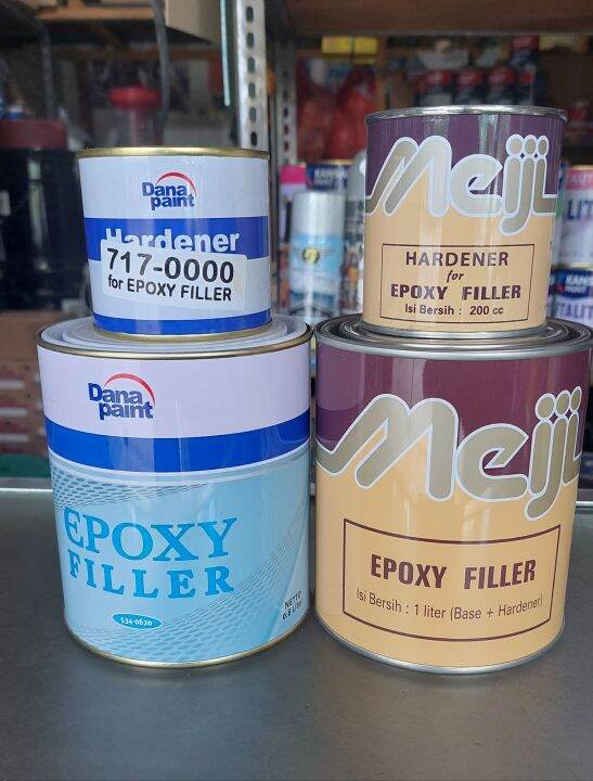 CAT DUCO EPOXI -EPOXY FILLER GREY - ABU ABU & WHITE -PUTIH DANAPAINT ...