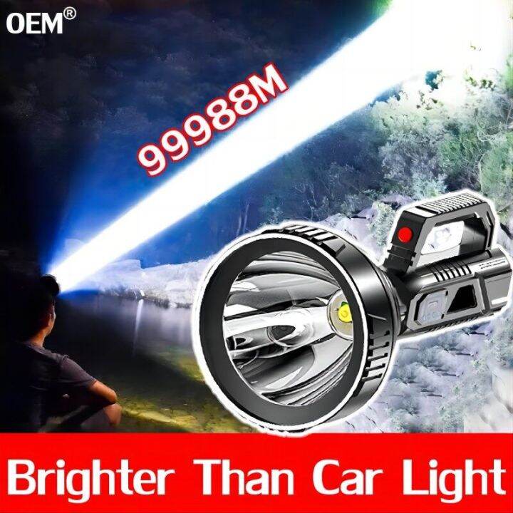 Torch Light Powerful Portable Searchlight Big Beam Long-Range ...
