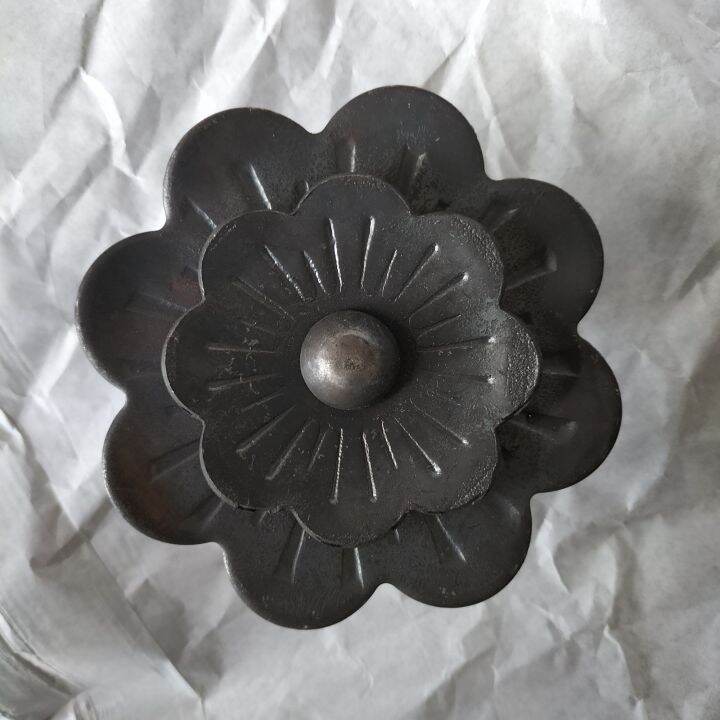 metal wrought iron bakal design flower 4inches | Lazada PH
