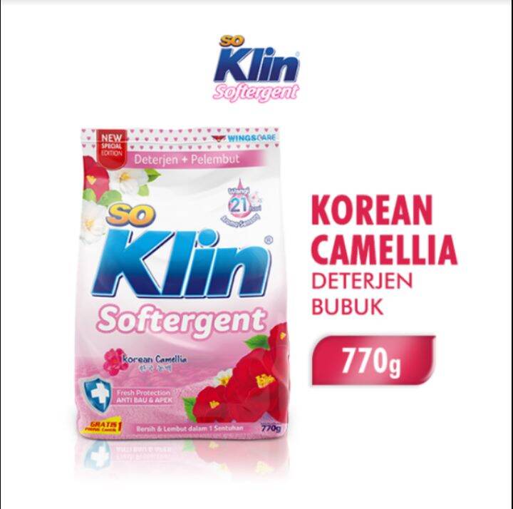 Soklin Softergent Korean Camelia 770gr | Lazada Indonesia