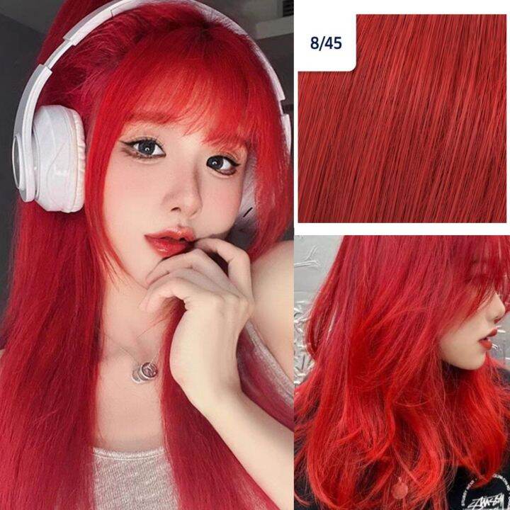（free peroxide）COD! Dazzle red Hair dye Colour rosso red Lightest ...