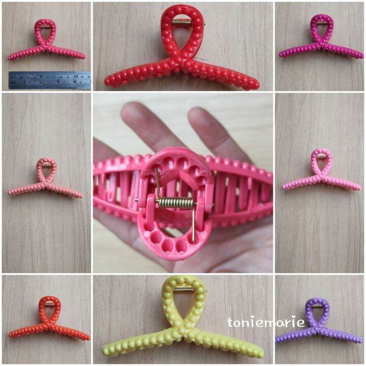 JEPIT SALON BULAT TIMBUL UKURAN 10 CM - JEPIT WARNA PASTEL | Lazada ...