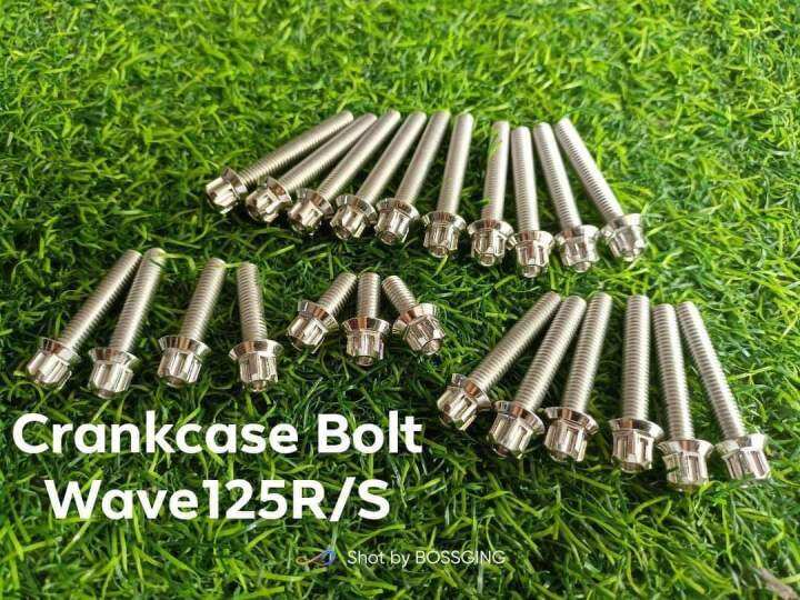 CNC crankcase bolts set wave 125 R & S | Lazada PH