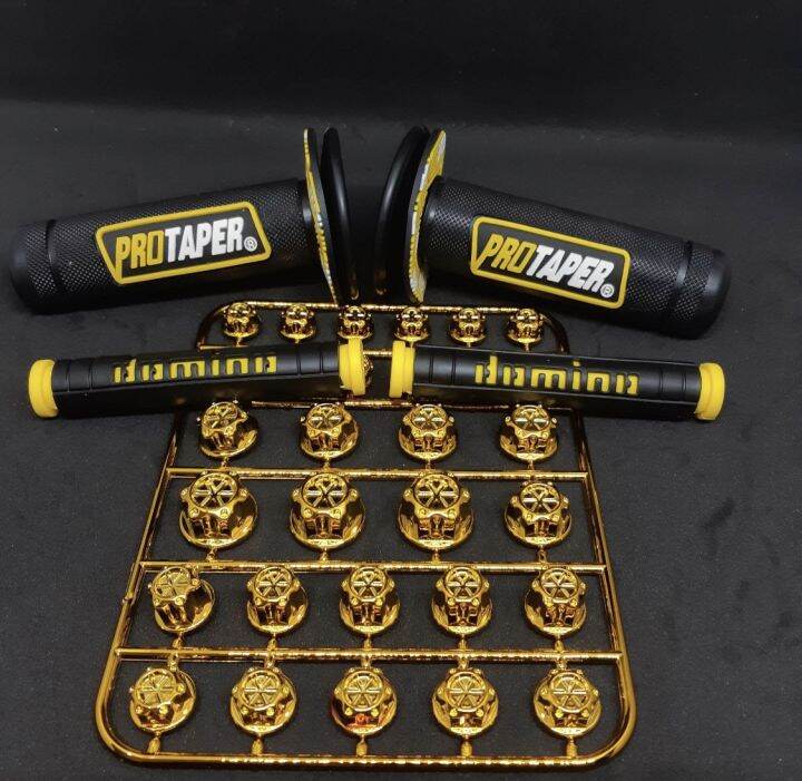 [ PAKET ] HAND GRIP VARIASI MOTOR PLUS KARET HANDLE DAN MONEL BAUT ...