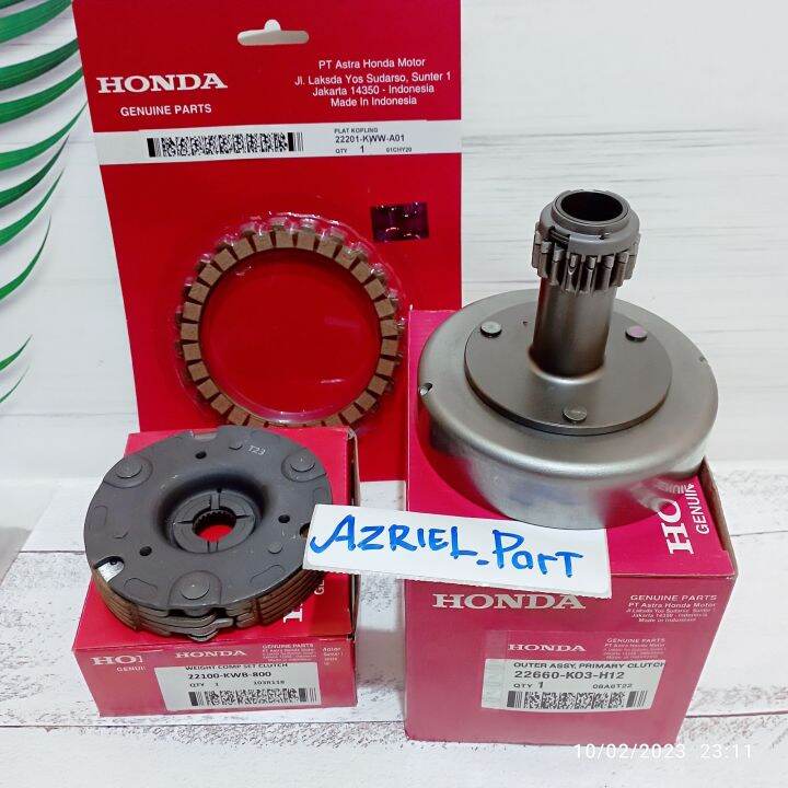 Lonceng Ganda Otomatis K03 + Kampas Ganda Assy + Kampas Kopling Revo Fi Injeksi Blade Fi Injeksi ...