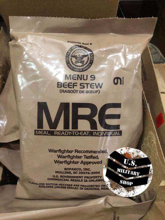 อาหารสำเร็จรูป อาหารพร้อมทาน MRE Menu 9 Beef Stew | Lazada.co.th