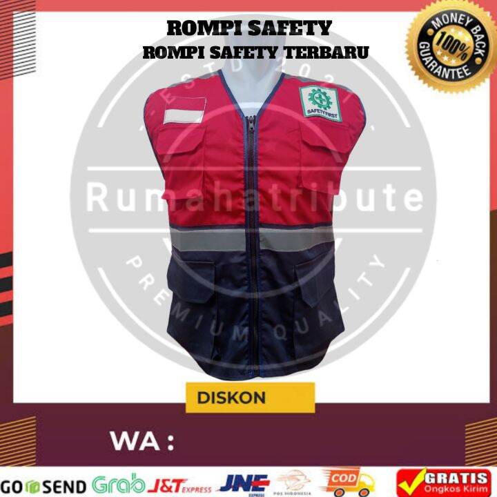 Rompi SAFETY | Rompi K3 | Rompi proyek kerja | Lazada Indonesia