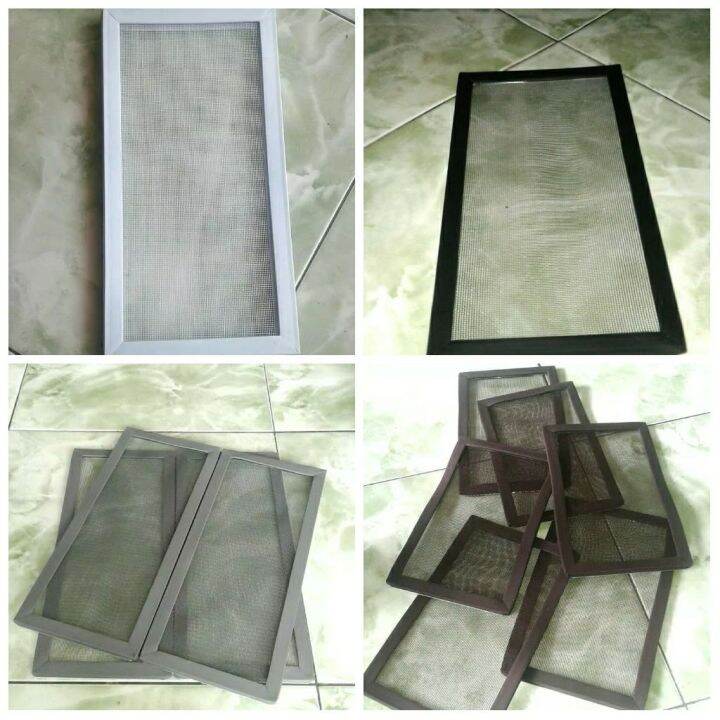 kawat nyamuk/kasa nyamuk jaring nyamuk frame karet jaring fiber glas ...