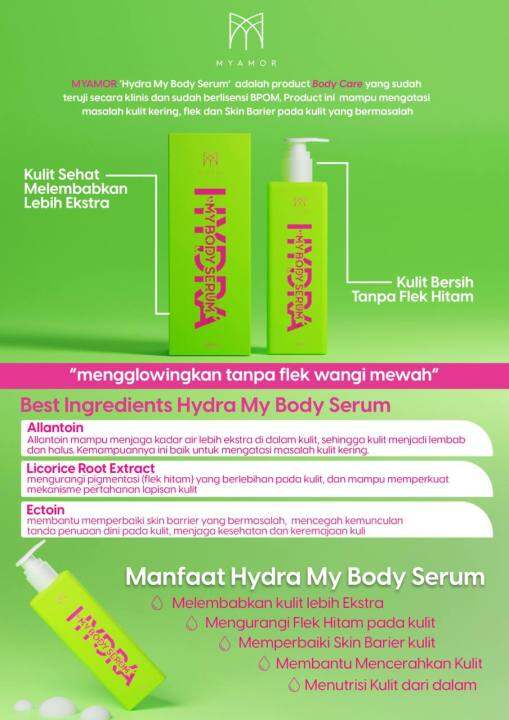 MYAMOR MORLAB BODY SERUM HYDRA READY FREE GITF ORIGINAL 100% READY ...