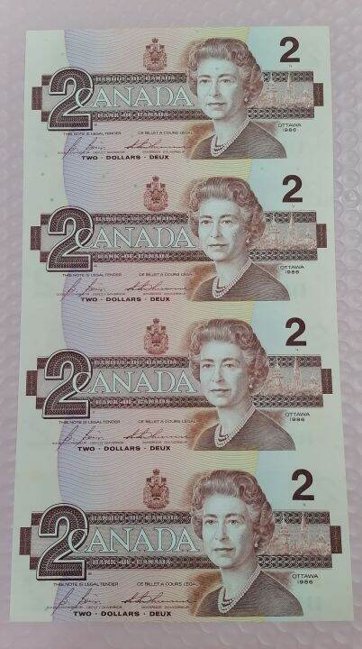 Canada Uncut 4in1 old banknote | Lazada