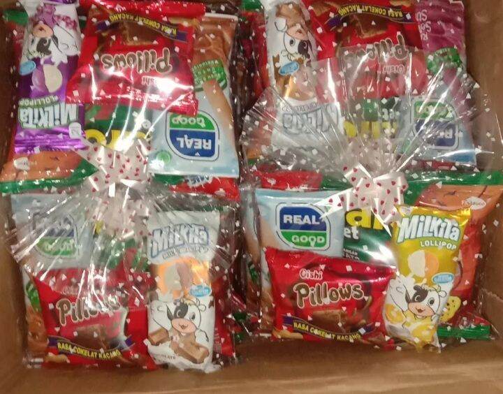 10 paket parsel snack ulang tahun anak/ bingkisan snack ultah anak ...