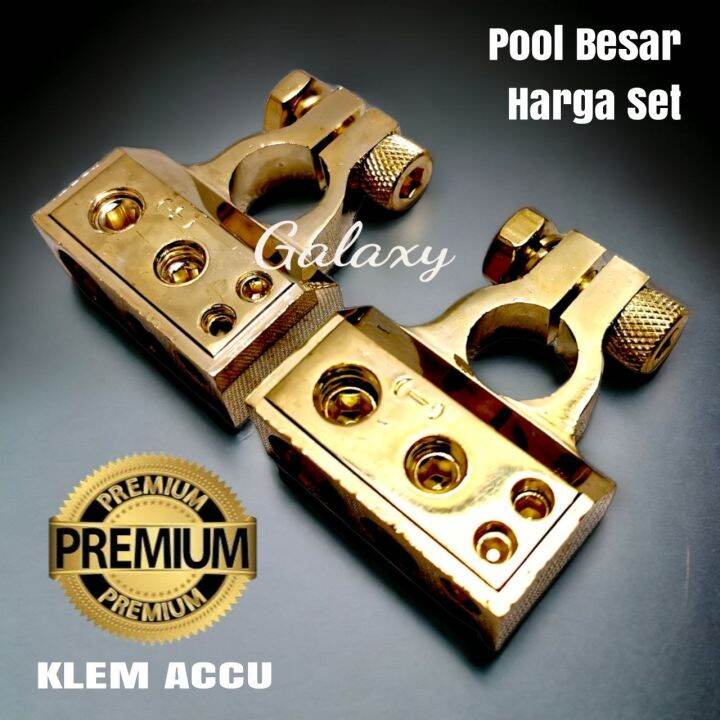 Klem Aki / Accu Gold Jumbo - PREMIUM A - Harga Set | Lazada Indonesia