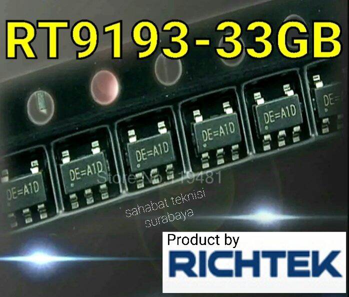 ic RT9193-33 RT 9193 ic DE=A1D ic LDO | Lazada Indonesia