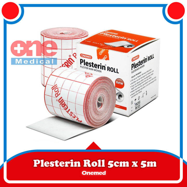 Plester Luka Plesterin Roll 5cm x 5m Onemed | Lazada Indonesia