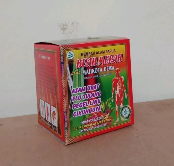 Jamu Buah Merah Papua plus mahkota Dewa / jamu Asam Urat / jamu pegal ...